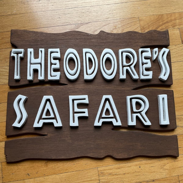 Birthday Safari Sign, Safari Birthday, Personalized Safari Birthday ...