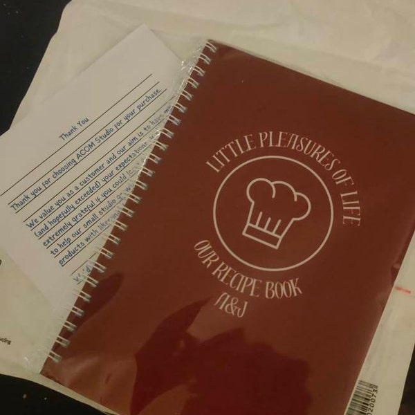 40 Page Baking Recipe Logbook | Custom Baking Journal | Record Your Own ...