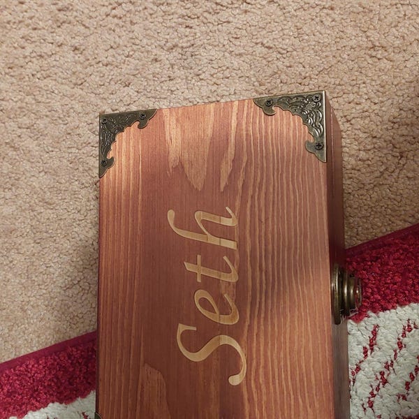 Personalized Wooden Gift Box With Lock & Key , Engraved Wood Jewelry ...