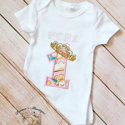 First Birthday Embroidery Design / Tiara Embroidery Design / Crown ...