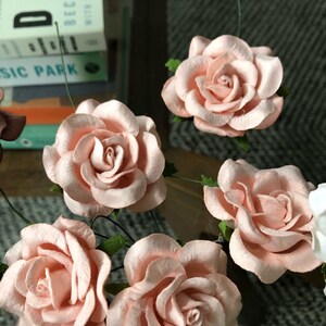 Light Pink Paper Flowers 5 30mm Pink Paper Ranunculus 3 Cm | Etsy