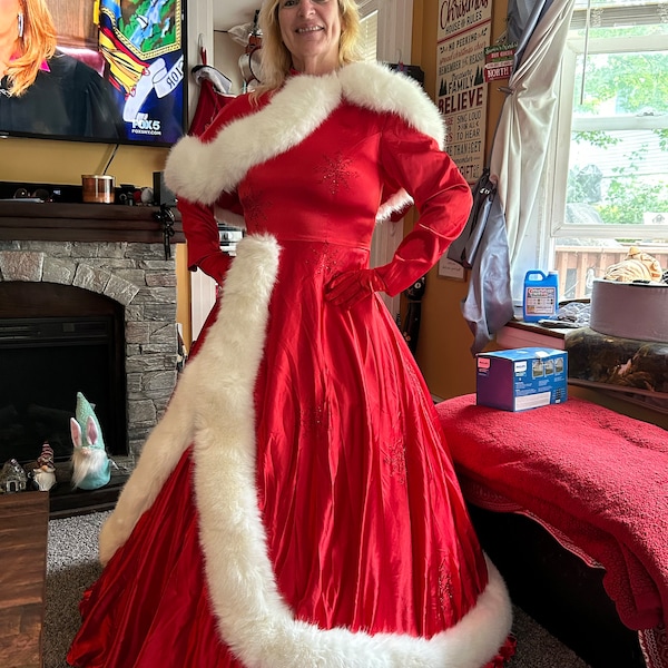 Judy Red Dress White Christmas Costume - Etsy
