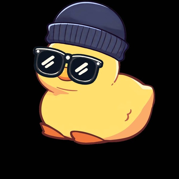 PNGTUBER Cute Duck With 4 Expressions. Vtuber Assets, Veadotube Model ...