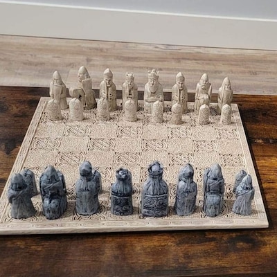Celtic Chess Set aka. Fidchell - Etsy