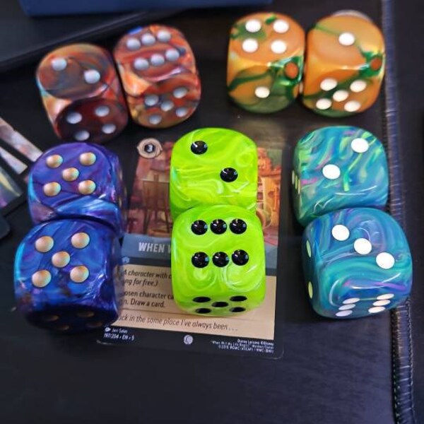 Penguin Dice 16mm 7 Die Polyhedral Dice Set RPG Tabletop Gaming ...