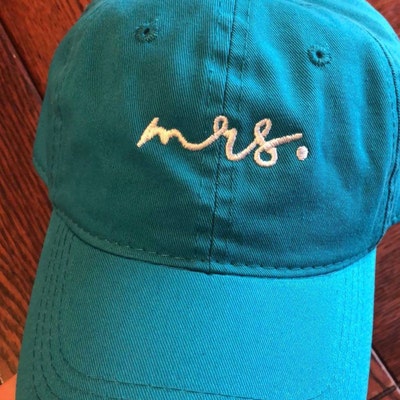 Mrs. Baseball Cap Embroidered Cotton Adjustable Dad Hat - Etsy