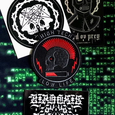 High Tech Low Life Patch - Etsy