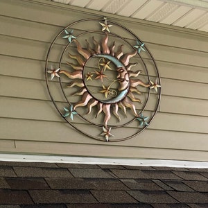 30 Outdoor Metal Hanging Sun Decor - Etsy
