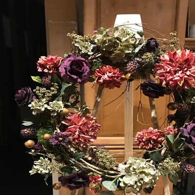 Wreath Making Easel, Floor Easel for Wreaths, Adjustable Wreath Making ...