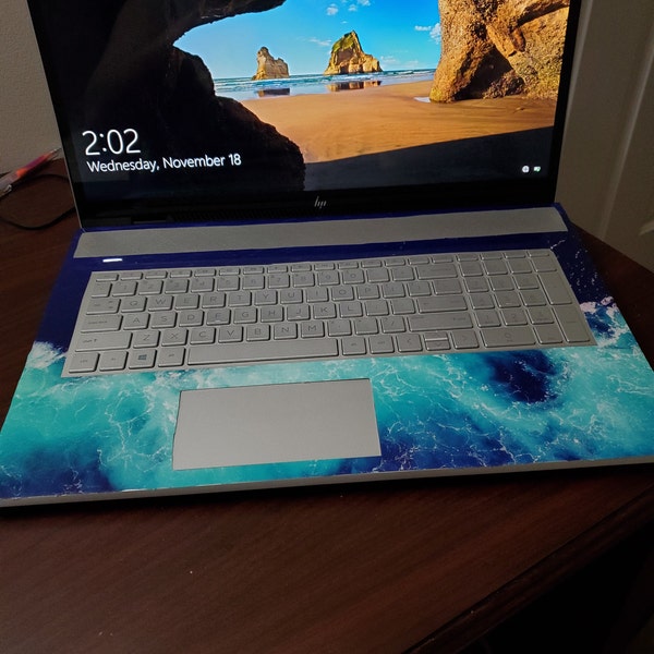 Ocean Deep Water Wave Texture Laptop Skin, MacBook Skin, Computer Decal ...