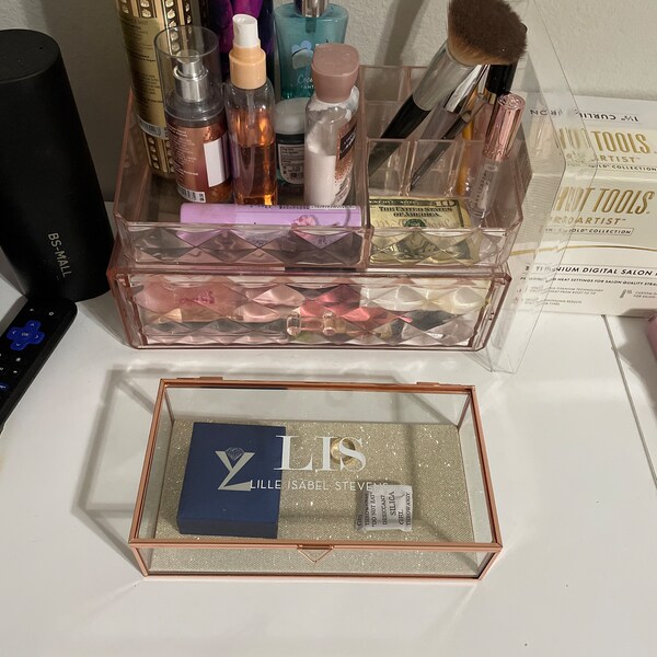 Personalized Monogram Glass Jewelry Box - Custom Monogram Jewelry Box ...