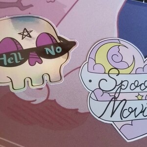 Hell No Holographic Sticker // Laptop Stickers // Die Cut - Etsy