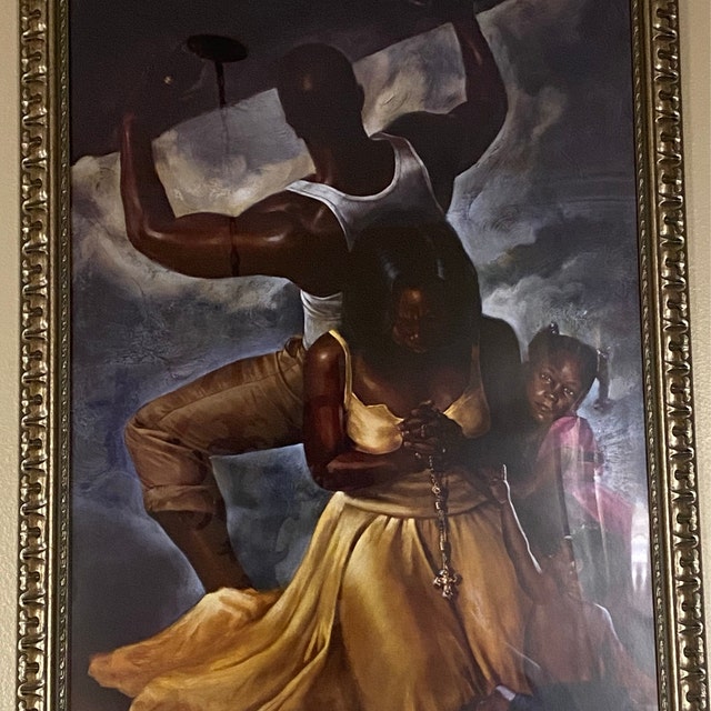 Behind Every Great Man Painting Clipart