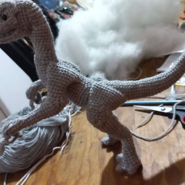 Velociraptor Pattern by Crafty Intentions DIGITAL PDF Downloadable - Etsy