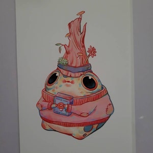 Grandpa Frog With Bill the Tortoise Art Print Original - Etsy