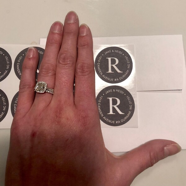 Custom Return Address Stickers - Pick Your Color - Sticker - Envelope ...
