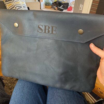 Leather Document Holder, Leather Paper Portfolio, A4 Document Organizer ...