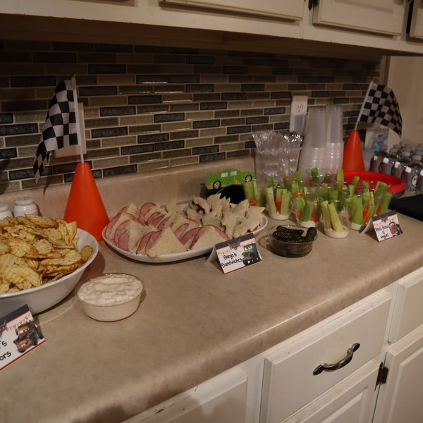 Disney Cars Food Tents Chalkboard Set 2 - Cars Food Labels - Disney ...