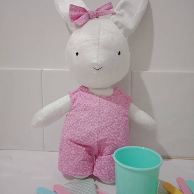 Rabbit Sewing Pattern, Miniature Clothing, Softie Doll Pattern - Etsy
