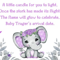 Purple Girl Elephant Clip Art, Watercolor Very Cute Little Peanut ...