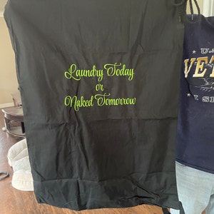 Monogrammed Laundry Bag With Letter and Name Laundry Bag With Monogram ...