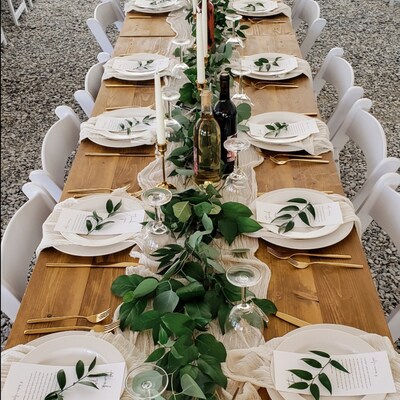 Terracotta Boho Wedding Cheesecloth Table Runner Wedding Arch Tape ...