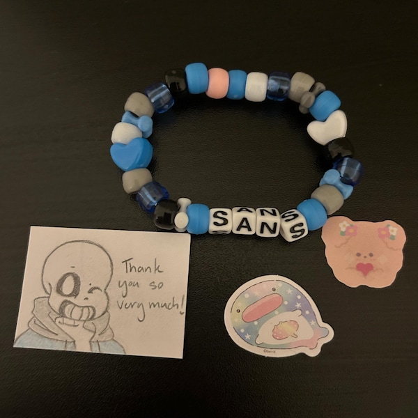Undertale Inspired Handmade Character Kandi Bracelets - Etsy