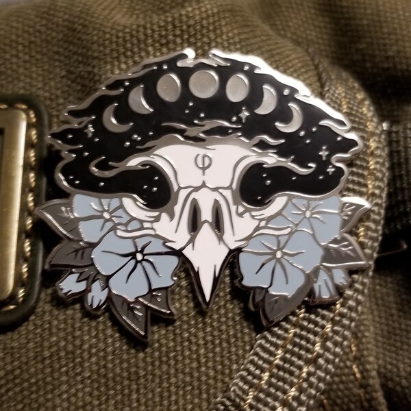 Ram Skull Enamel Pin Imbris Skull Pin, Ram Pin, Ram Enamel Pin, Spooky ...