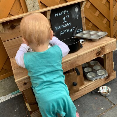Mini Mud Kitchen With Working Tap UK Delivery Only - Etsy