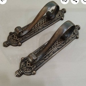 Pair Main Entry Door Pull SUN FLOWER Handles, Door Handle, Flower ...