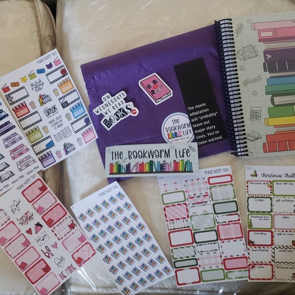 Christmas Reading Challenge - Holiday Movie Book Challenge Stickers ...