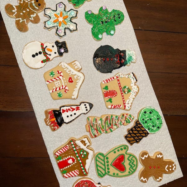 Christmas Cookie Decorating Kit, Christmas DIY Cookie Kit, (large ...