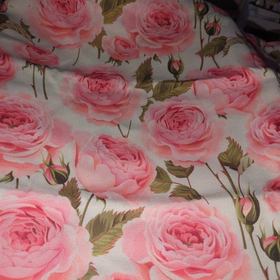 Cherry Blossom Upholstery Fabric by the Yard, Pink Botanical Flower ...