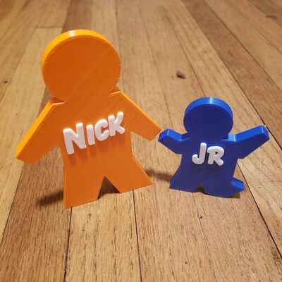 Nick Jr 3D Printed Logo Clasic Version Nickelodeon Junior - Etsy