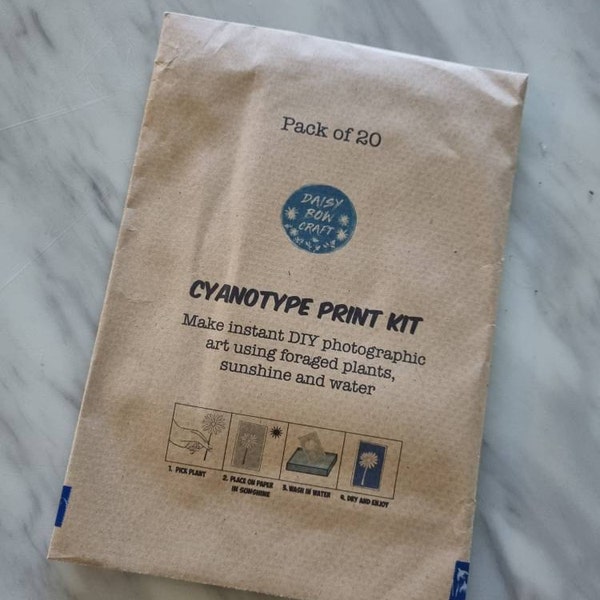 Cyanotype Kit: Easy to Use Sun Printing Kit by Daisy Bow Craft - Etsy