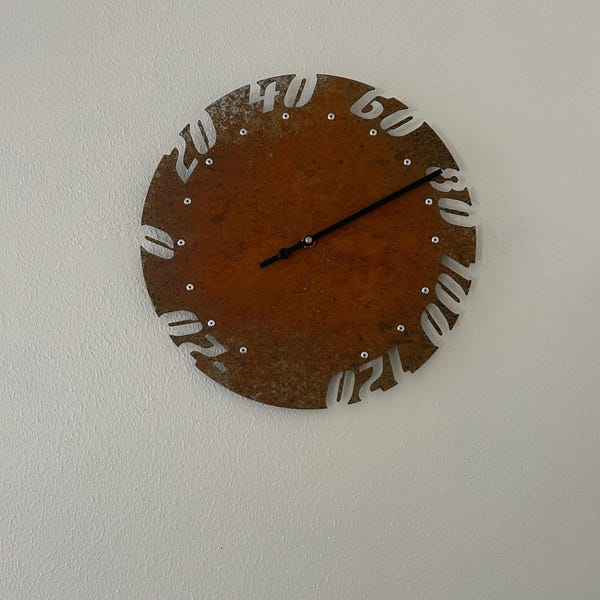 Outnumbered VI Wall Clock With Numbers / Oversize Metal Art Giant Home ...
