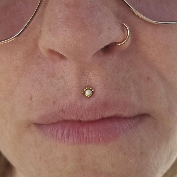 Piercing Ring Septum Helix Daith Tragus - 1G/18 - Etsy