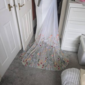 Wedding Pearl Veil,soft Bridal Tulle Veil With Comb,floor Length Veil ...