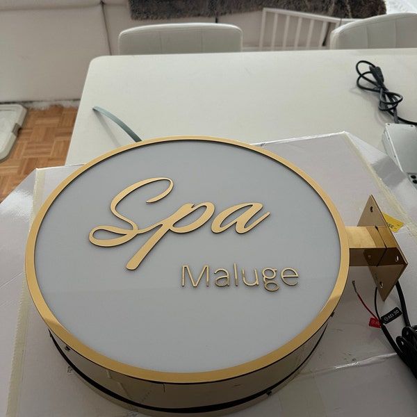 Custom Backlit Acrylic Sign Acrylic Logo Sign LED Business Sign Salon ...