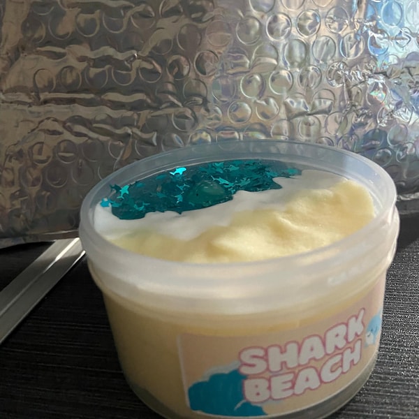 Shark Beach Slime, Cloud Slime, Clear Slime, Ocean Slime, Birthday Gift ...