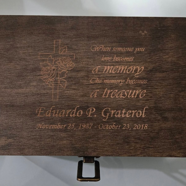 Memorial Gift Box, Memorial Gifts, Memory Box, Memorial Keepsake ...