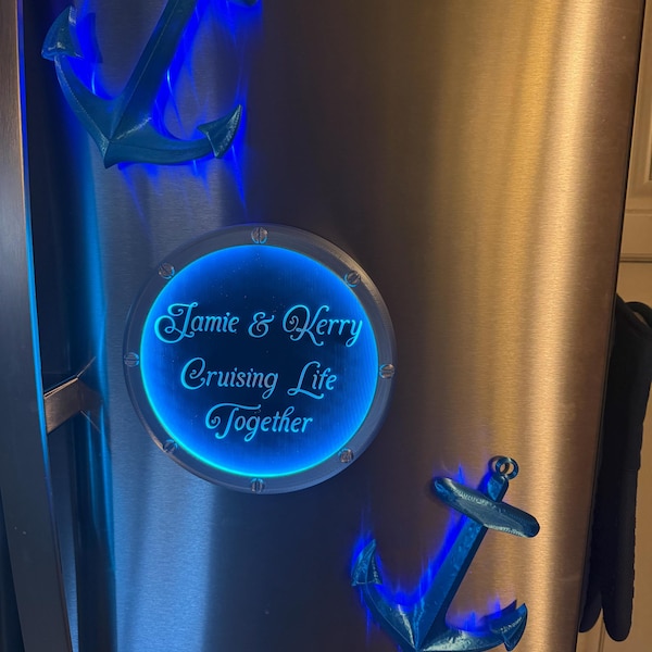 Cruise Door Glowing Anchor Magnet (small) - 3D Printed Cruise Ship ...
