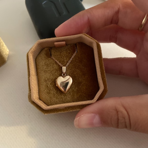 Paws Round Circle Mini Locket, Gold Filled, Silver, Minimalist ...