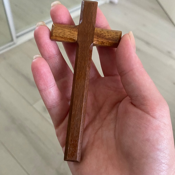 Beautifully Simple Wooden Hand Cross - Etsy