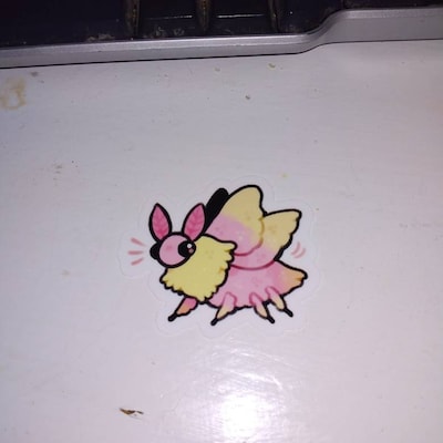 Pink Lemonade Moth Sticker / Rosy Maple Moth Sticker / Cute Moth ...