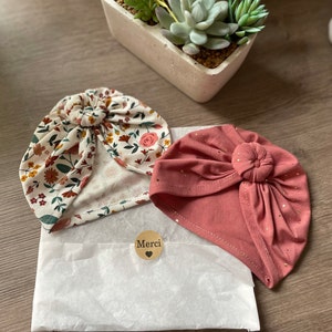 Turban bonnet fille, bébé et enfant AU CHOIX - Etsy France