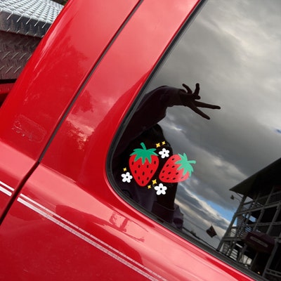 Strawberry Vinyl Decal Strawberry Car Decal Strawberry - Etsy