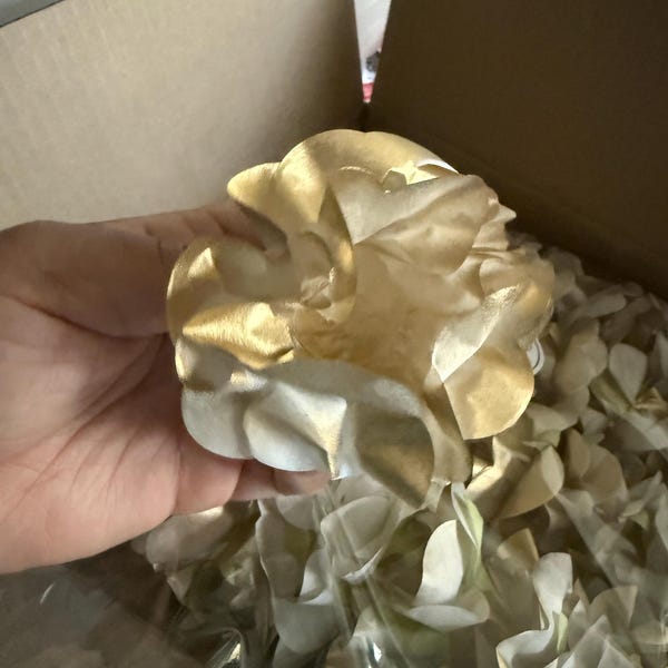 Camelia Wedding Gold Color Flower Wrapper for Holding Chocolate ...