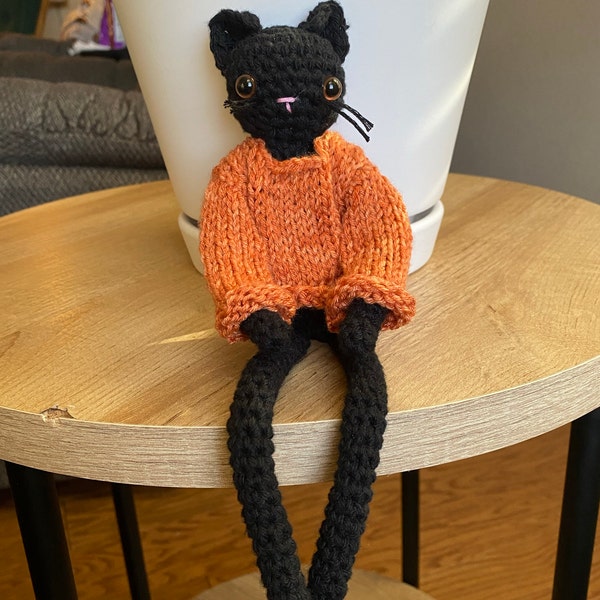 Customizable Crochet Guide: Margot the Cat (knit Sweater and Skeleton ...