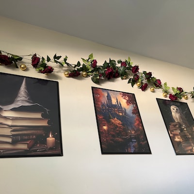 Autumn Wizard Castle Print Halloween PRINTABLE Wizarding World School ...